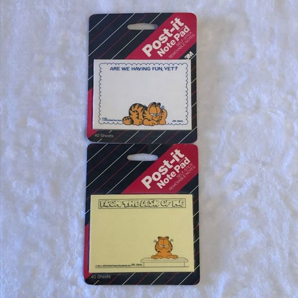 Post-It | Office | Vintage 8s Garfield Postit Notes | Poshmark